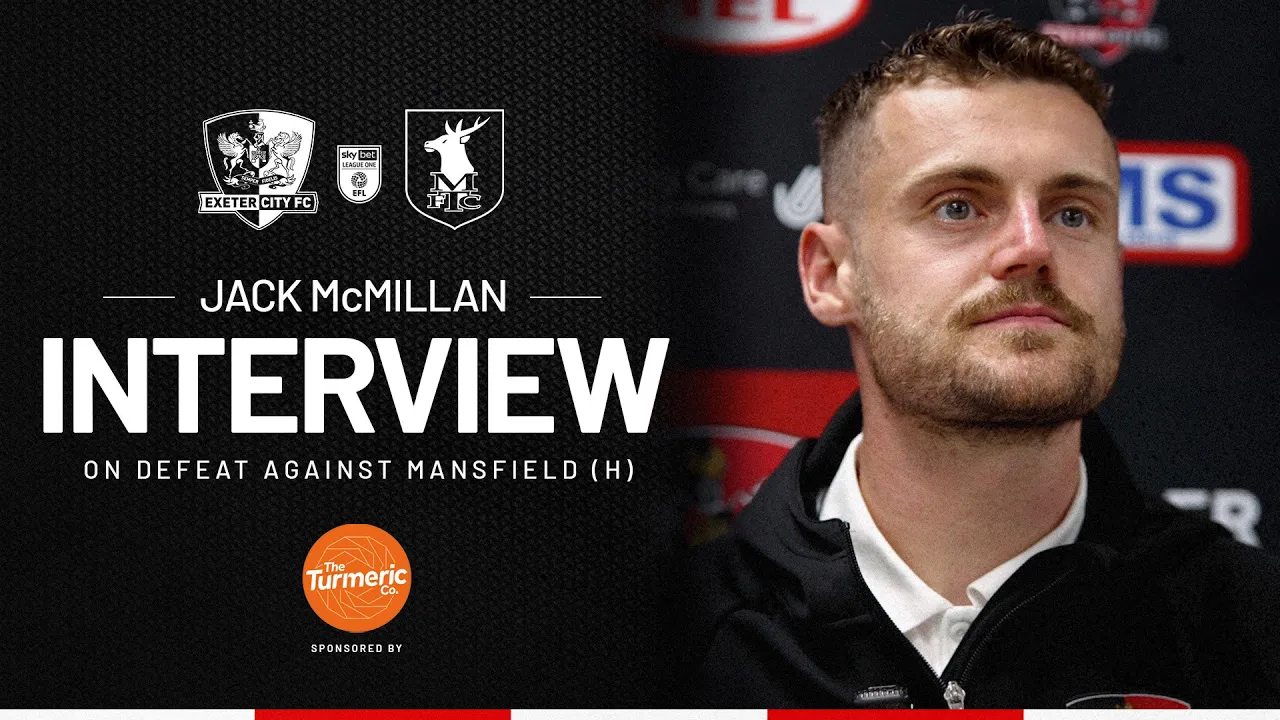 Jack McMillan reacts to Mansfield | Exeter City F.C.